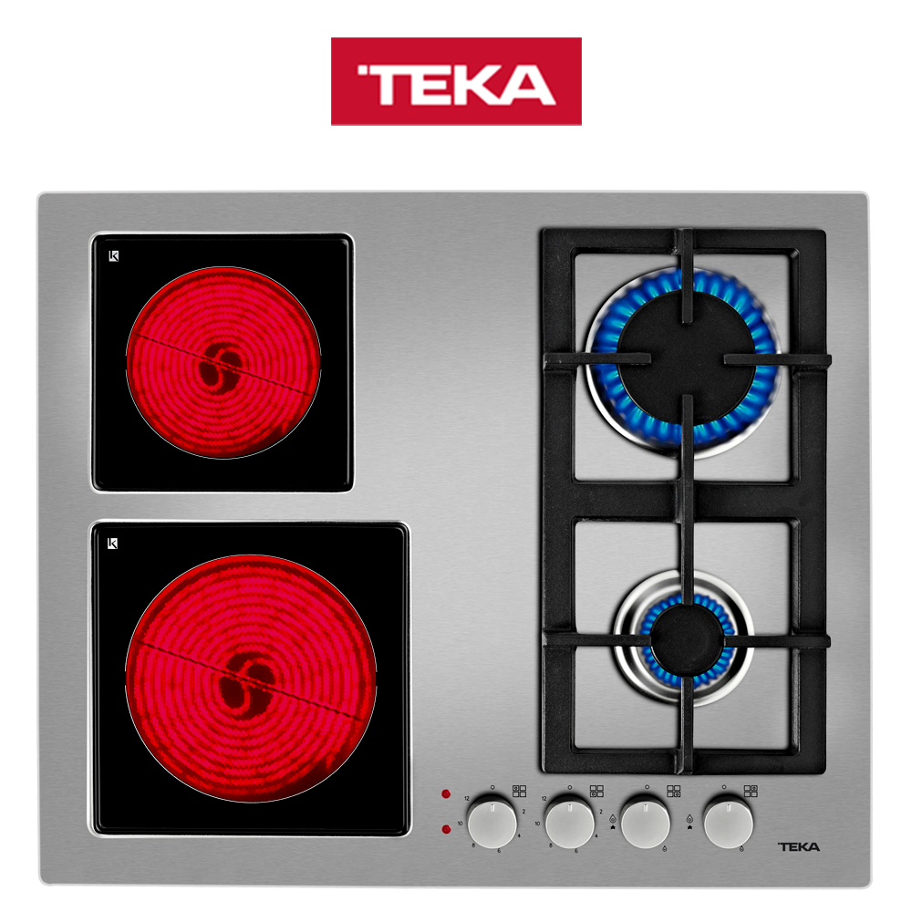 ΕΣΤΙΑ ΕΝΤΟΙΧΙΖΟΜΕΝΗ ΑΕΡΙΟΥ - ΗΛΕΚΤΡΙΚΗ TEKA EFX 60 2G 2H AI AL ΙΝΟΧ