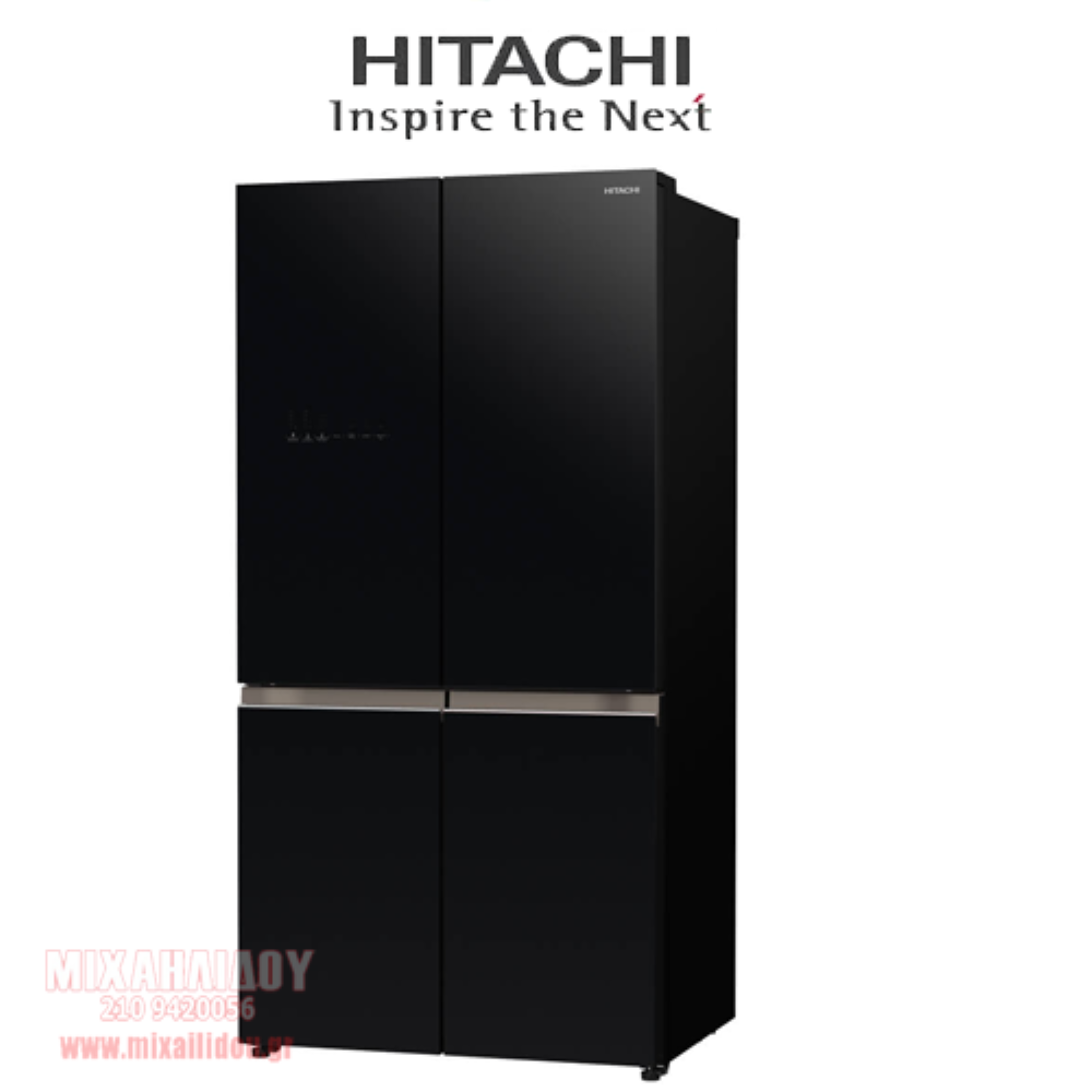 ΨΥΓΕΙΟ ΝΤΟΥΛΑΠΑ 4 ΘΥΡΩΝ HITACHI R-WB640VRU0-1 (GBK) ΜΑΥΡΕΣ ΚΡΥΣΤΑΛΛΙΝΕΣ ...