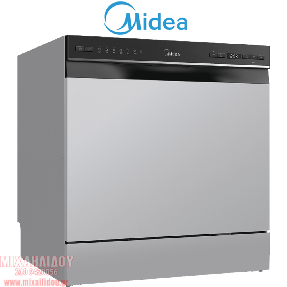 ΠΛΥΝΤΗΡΙΟ ΠΙΑΤΩΝ ΑΝΩ ΠΑΓΚΟΥ MIDEA MDWTT0802MS-WF ΙΝΟΧ